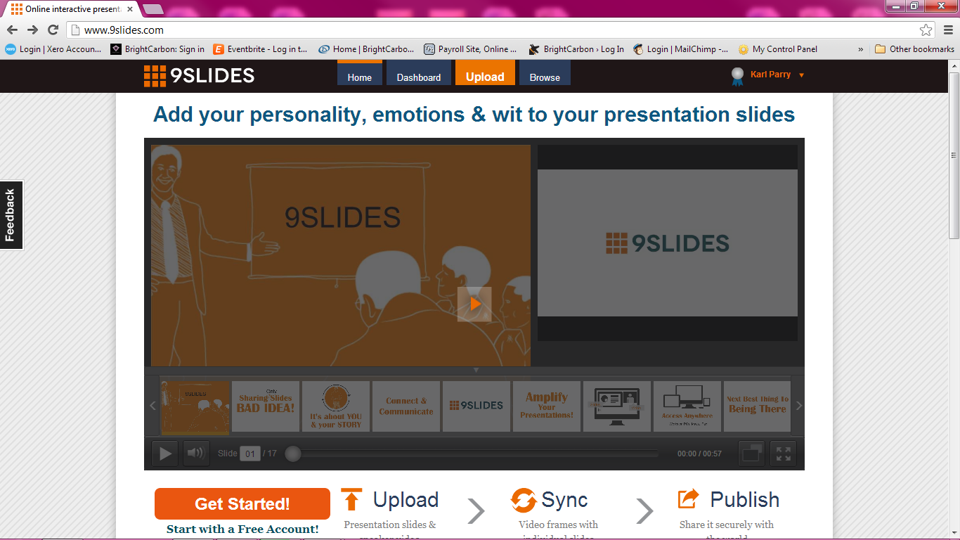 Review: 9Slides and using presentation and video side by side ...