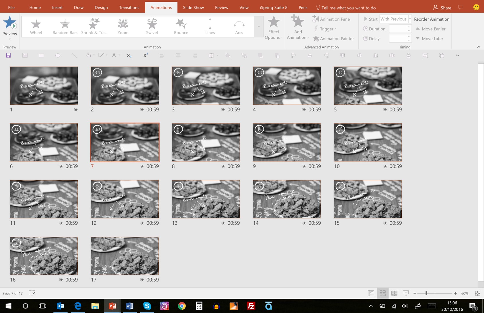 How to make a countdown in PowerPoint with a scrolling background | BrightCarbon