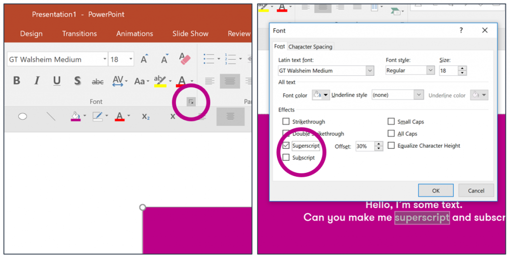 How To Make Text Superscript And Subscript In PowerPoint BrightCarbon