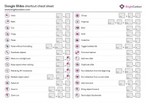 Google Slides top keyboard shortcuts | BrightCarbon