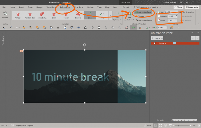 Masking effects in PowerPoint: Stencils and animation | BrightCarbon