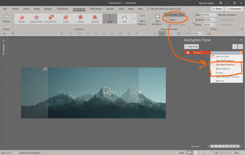 Masking effects in PowerPoint: Stencils and animation | BrightCarbon