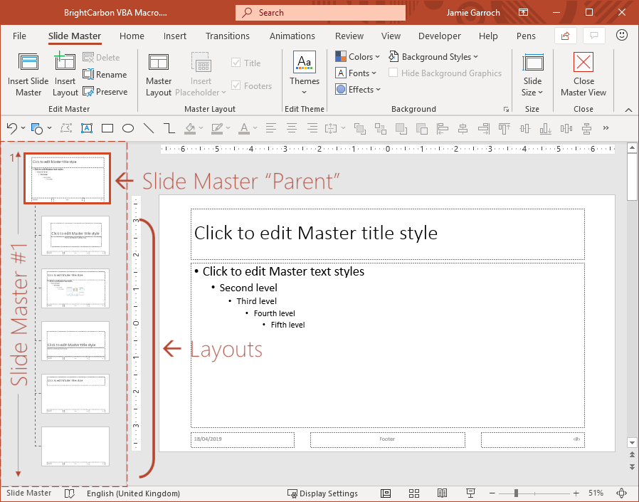 Mengembalikan Tata Letak Master Slide Default Di PowerPoint Dengan VBA
