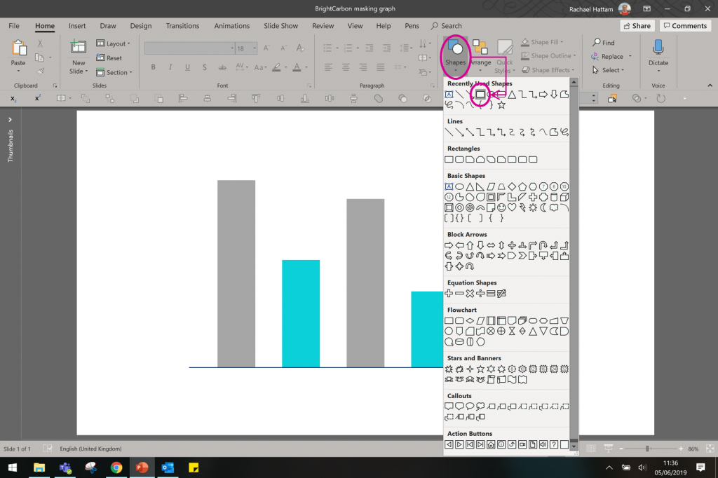 Masking effects in PowerPoint: Stencils and animation | BrightCarbon