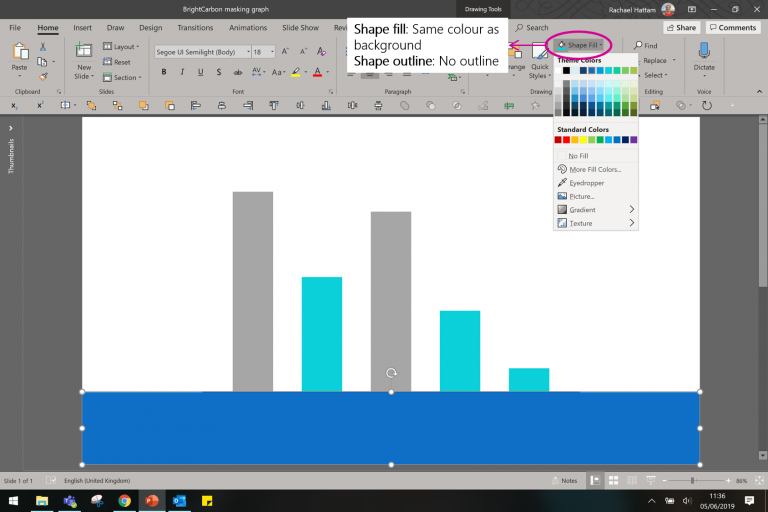 Masking effects in PowerPoint: Stencils and animation | BrightCarbon