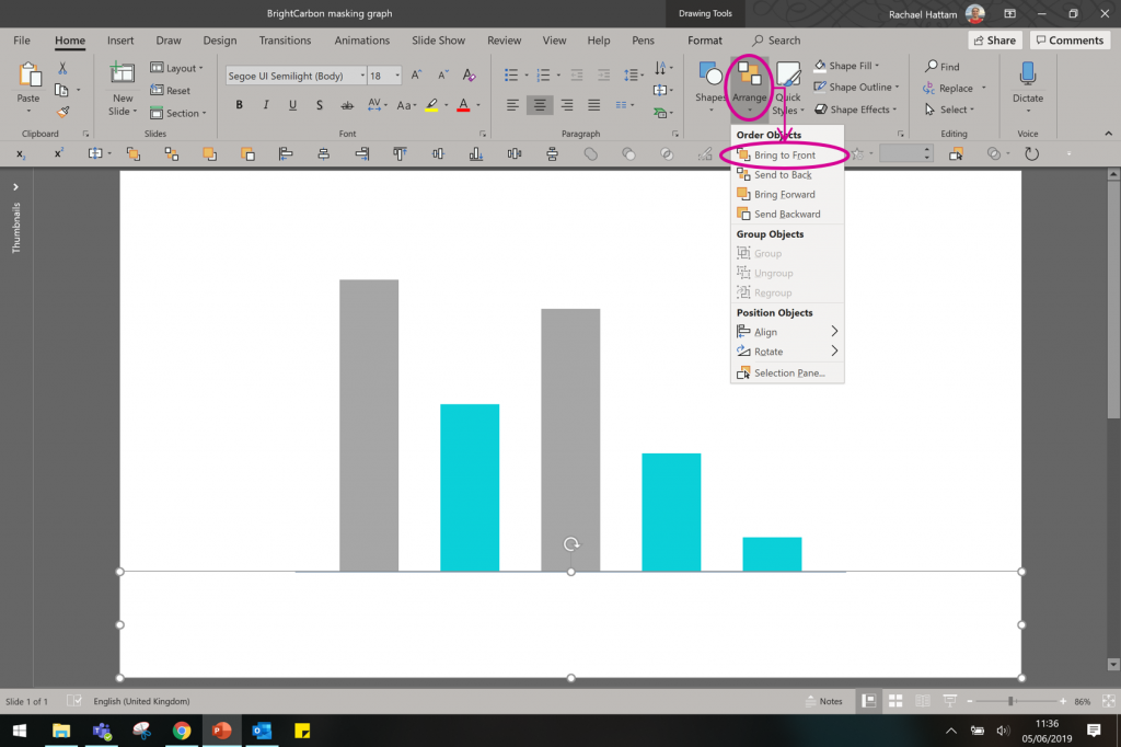 Masking effects in PowerPoint: Stencils and animation | BrightCarbon