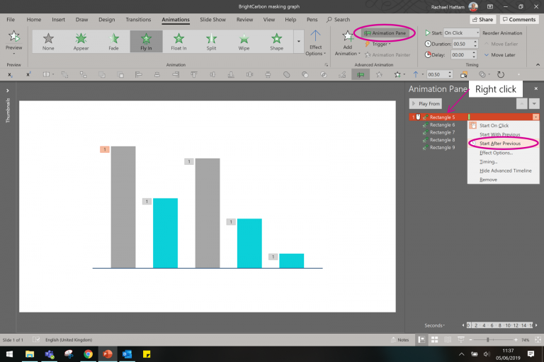 Masking effects in PowerPoint: Stencils and animation | BrightCarbon