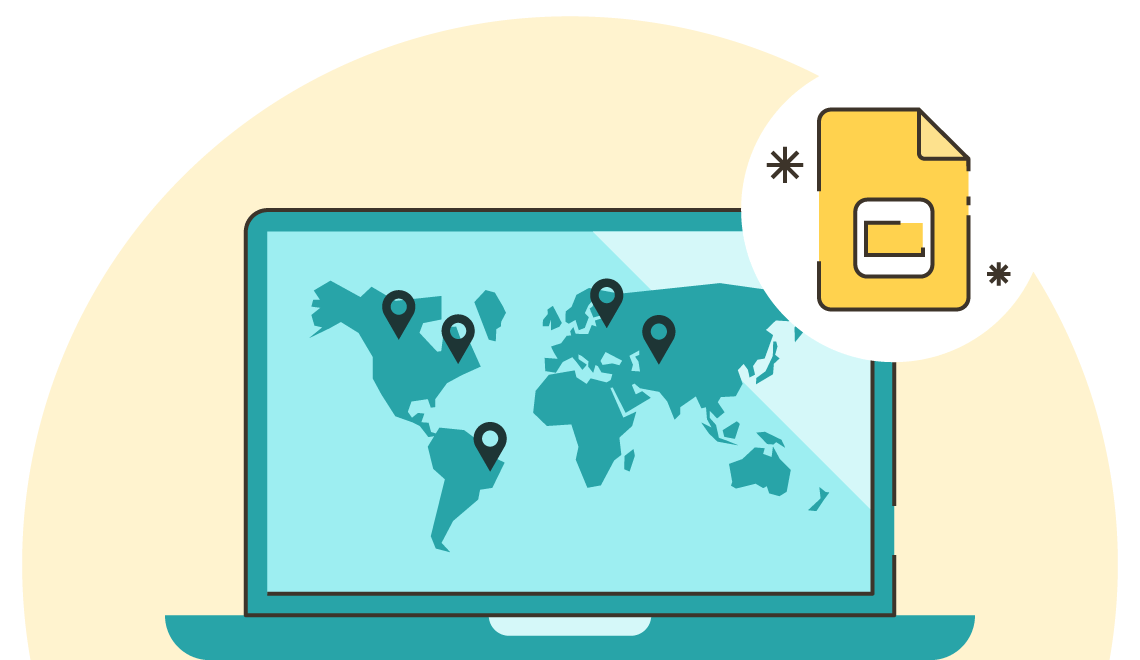 Editable map for Google Slides | BrightCarbon