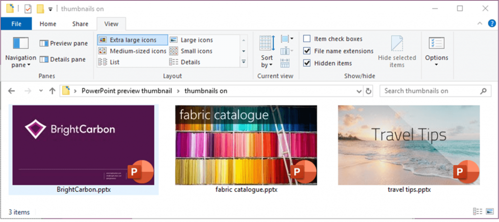 How to update PowerPoint preview thumbnail icons | BrightCarbon