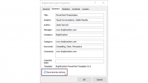 How to update PowerPoint preview thumbnail icons | BrightCarbon