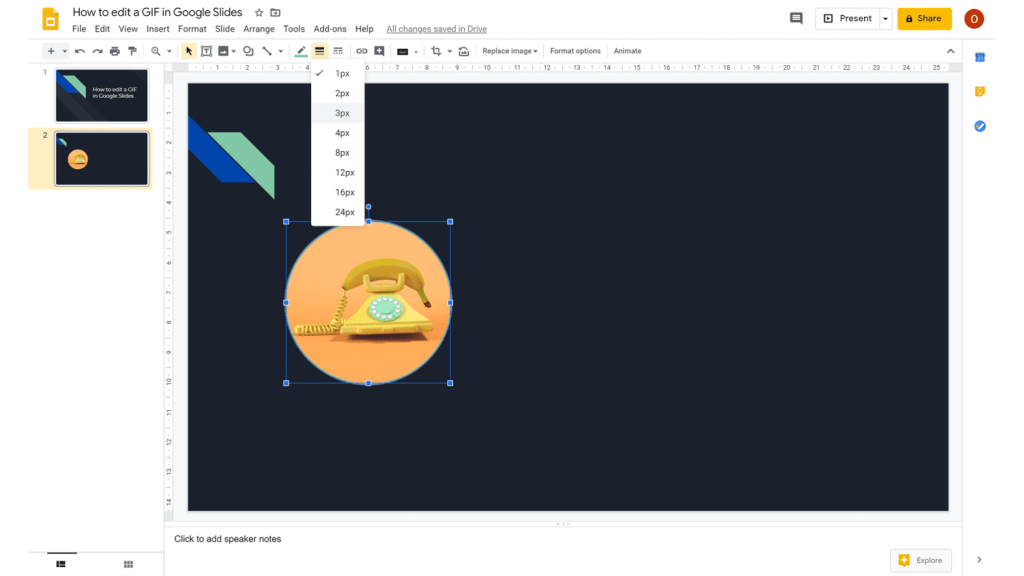 Adding and editing GIFs in Google Slides | BrightCarbon