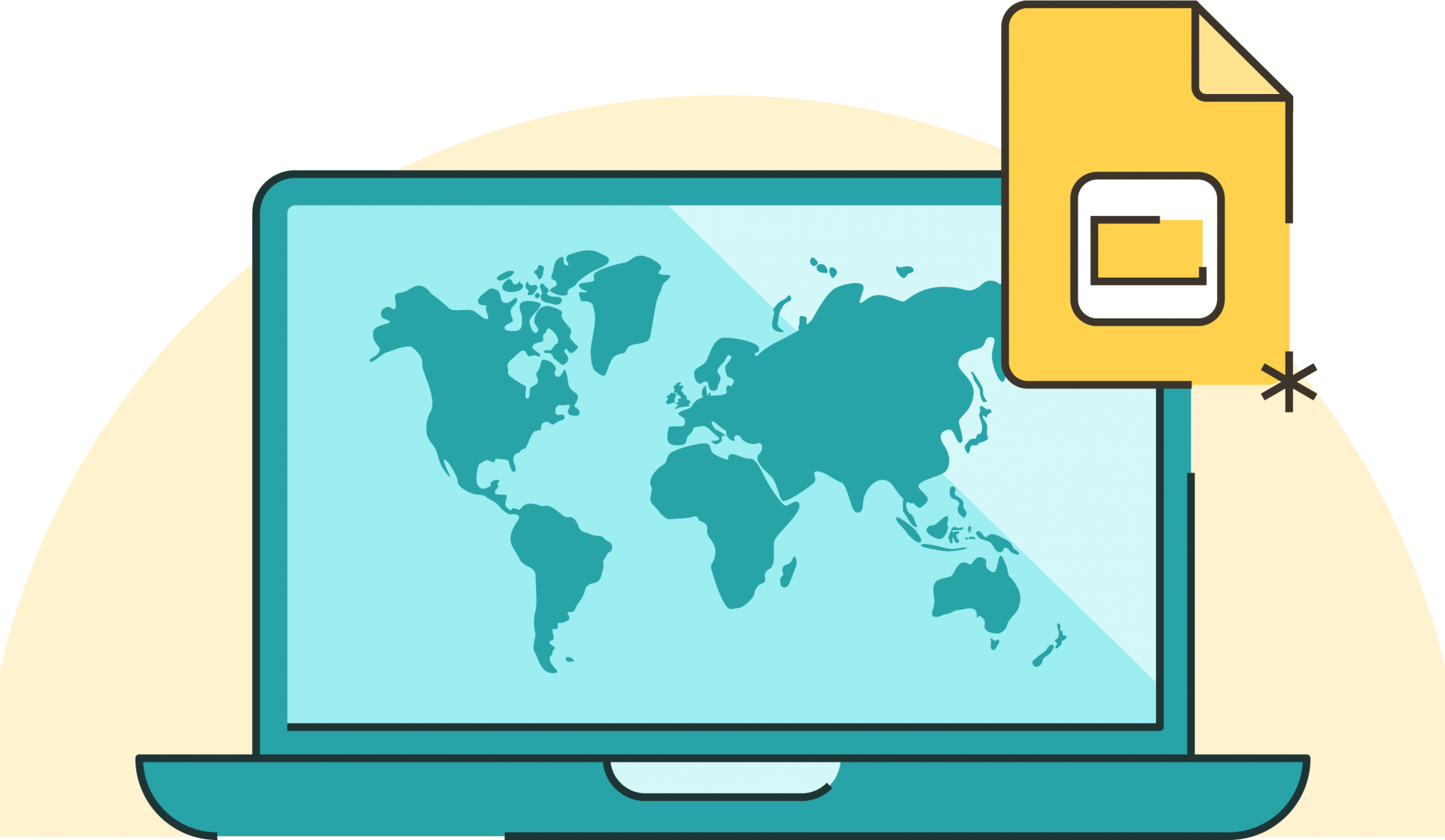 Editable Map For Google Slides BrightCarbon