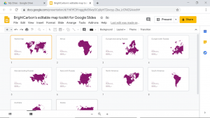 Editable map for Google Slides | BrightCarbon