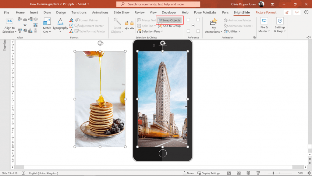 How to create a media holder graphic in PowerPoint | BrightCarbon