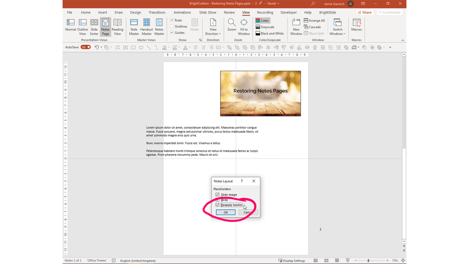 Restoring Notes Pages In PowerPoint LaptrinhX News