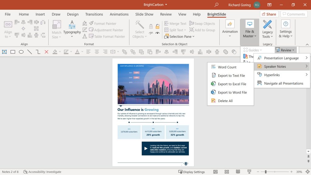 How to print PowerPoint with notes | BrightCarbon