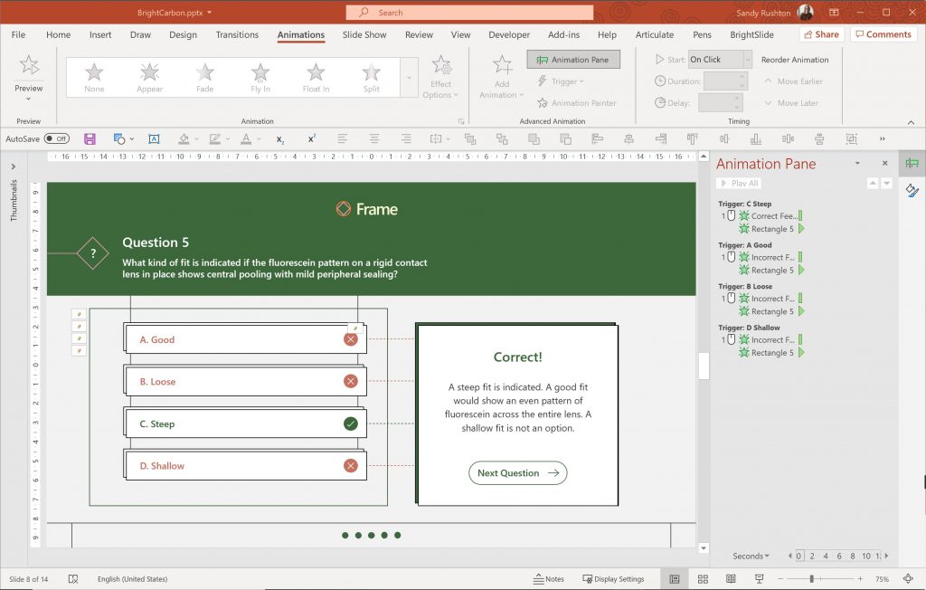 Designing effective eLearning assessments Part 2: Building interactive PowerPoint quizzes ...
