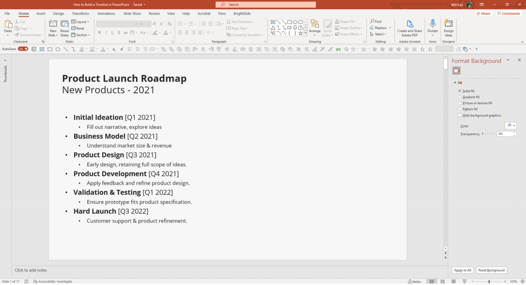 How to make a timeline in PowerPoint | BrightCarbon