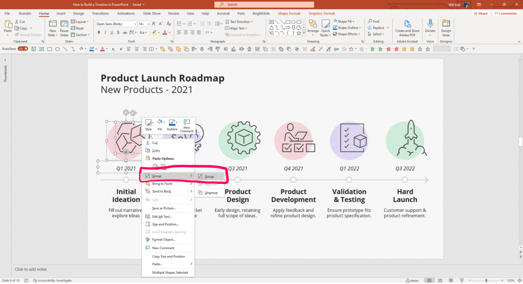 How to make a timeline in PowerPoint | BrightCarbon