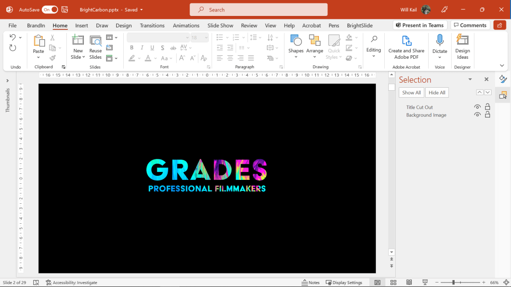 Sensational slide transitions in PowerPoint: Epic title slide ...