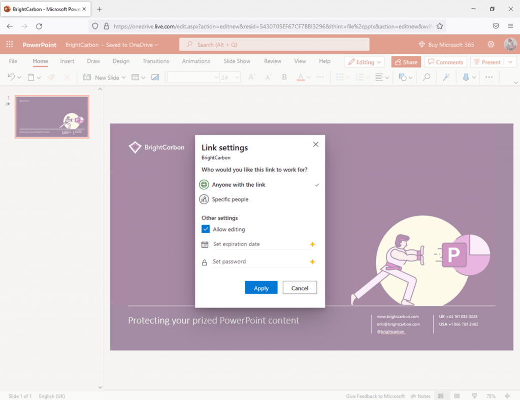 Protecting your prized PowerPoint content | BrightCarbon