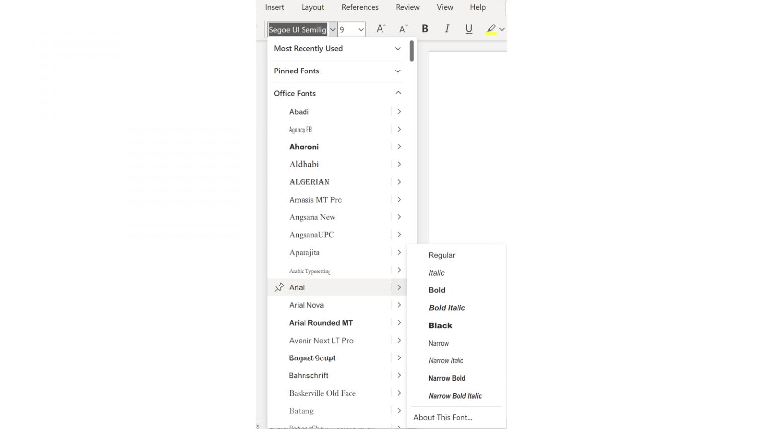 Exploring the new Microsoft Font Picker | BrightCarbon