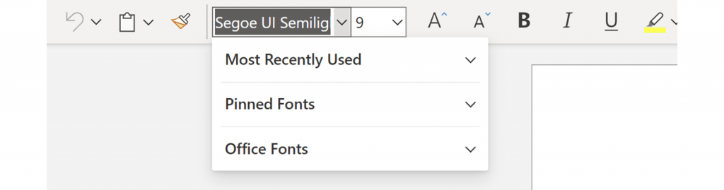 Exploring the new Microsoft Font Picker | BrightCarbon