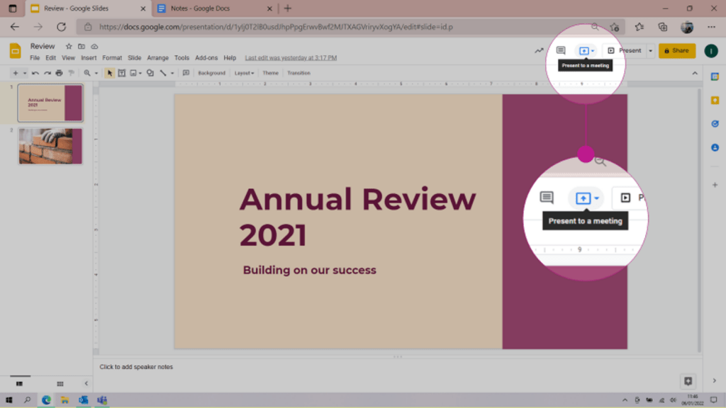 How to present to a meeting in Google Slides | BrightCarbon