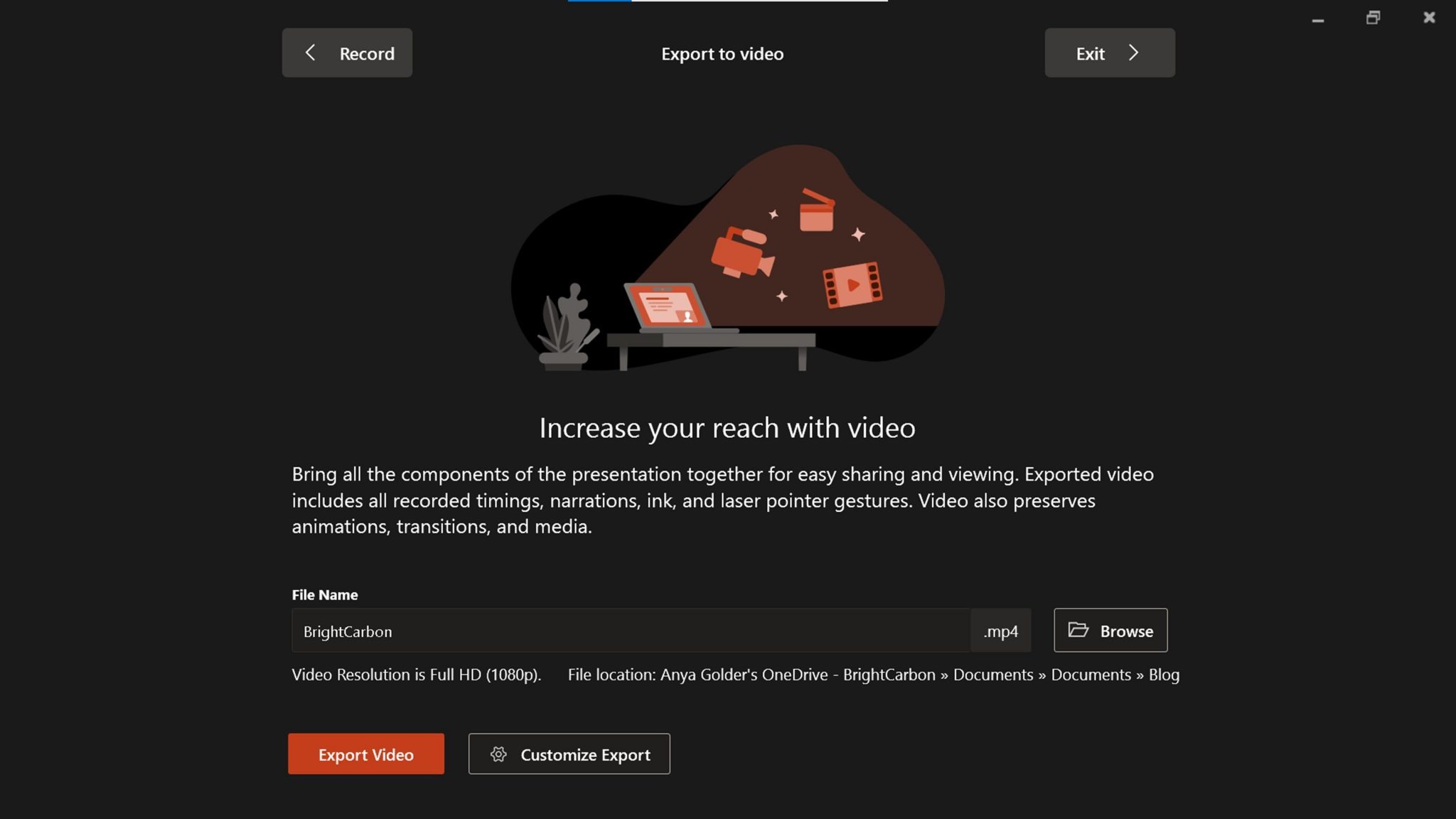 How to record narration in PowerPoint with video | BrightCarbon