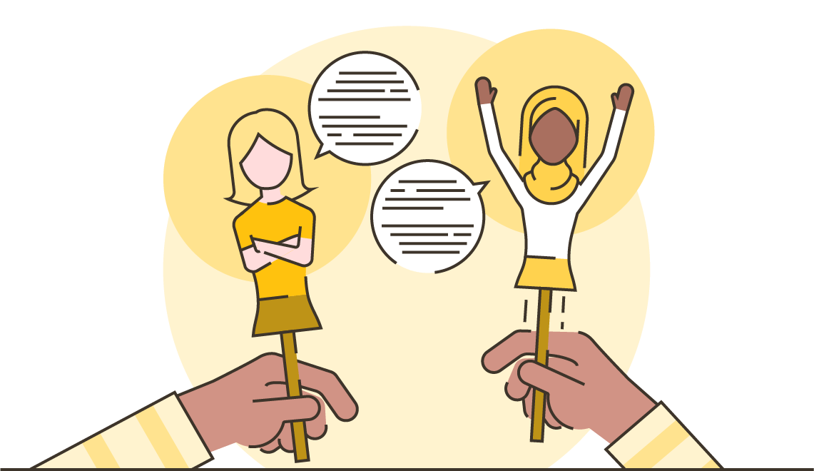 Presentation storytelling with visuals of people | BrightCarbon