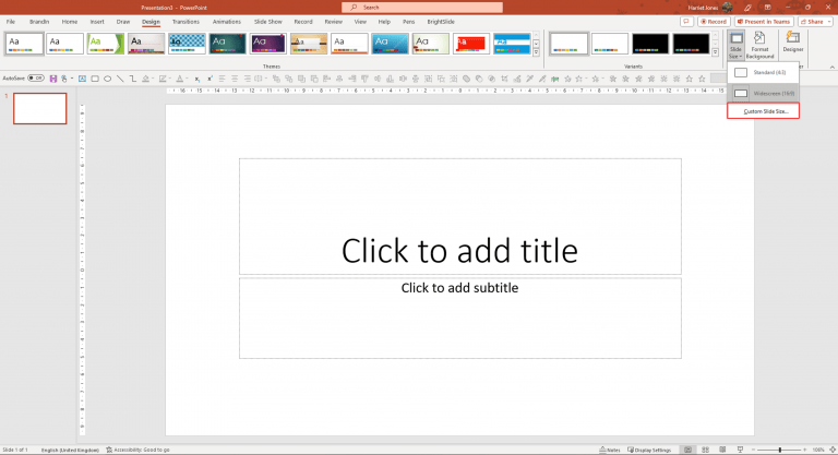 How to change slide size in PowerPoint | BrightCarbon