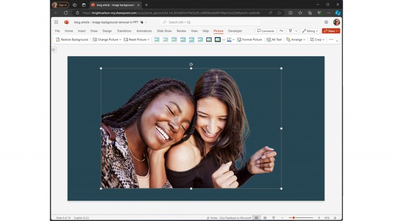 How to remove the background from an image in PowerPoint | BrightCarbon