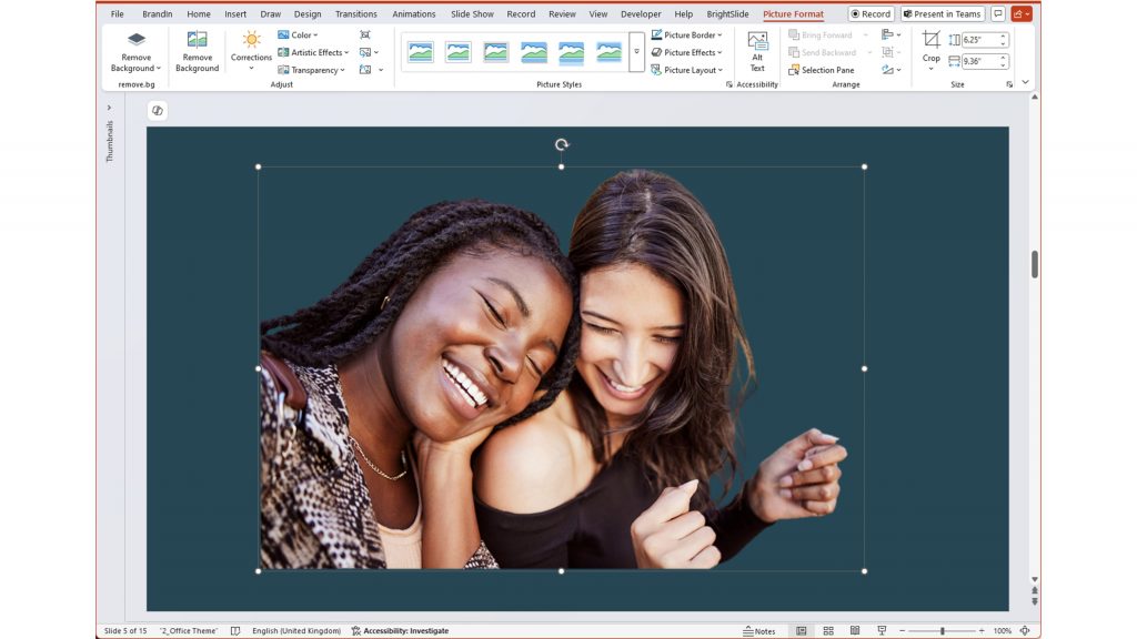 How to remove the background from an image in PowerPoint | BrightCarbon
