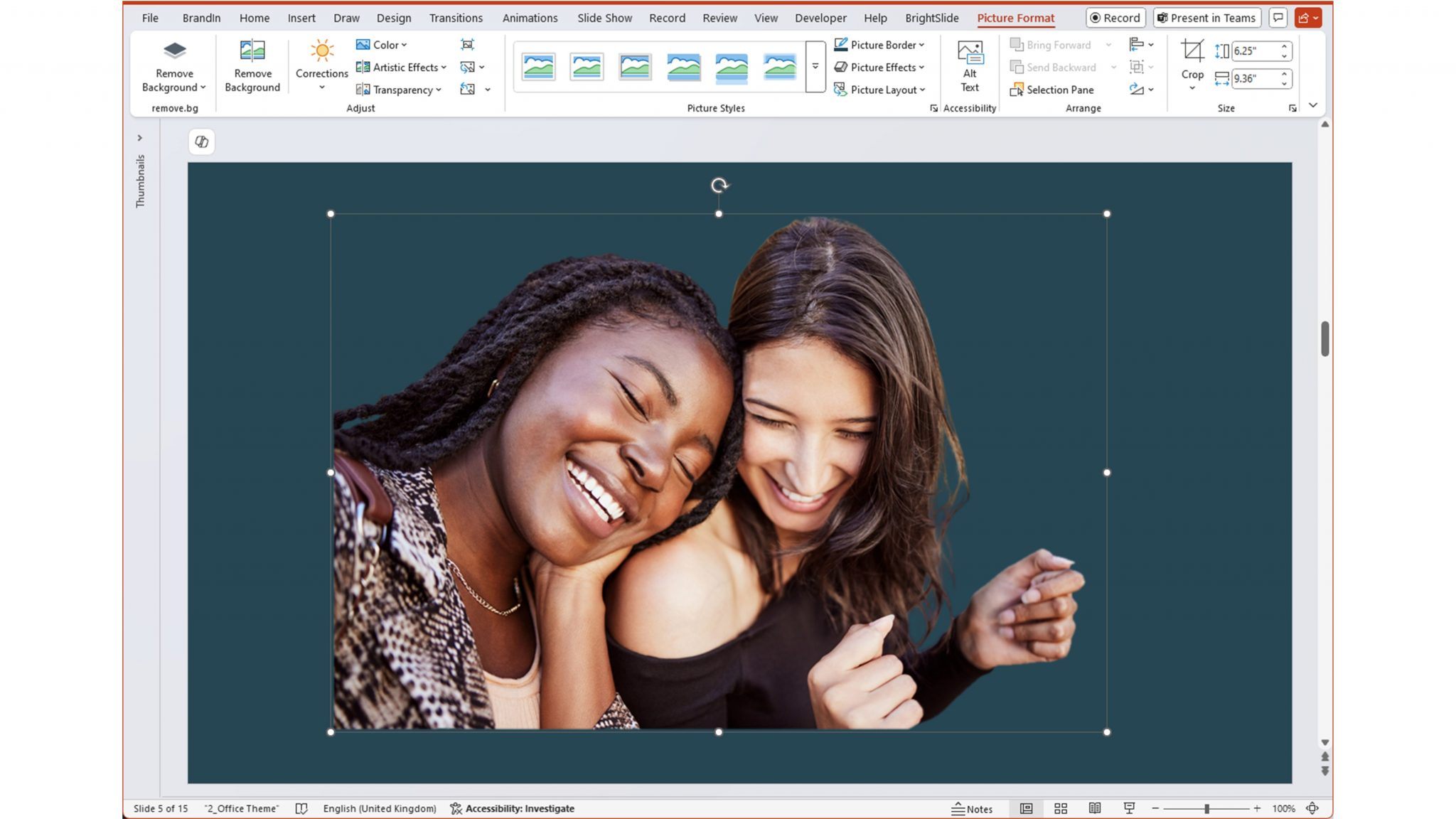 How to remove the background from an image in PowerPoint | BrightCarbon