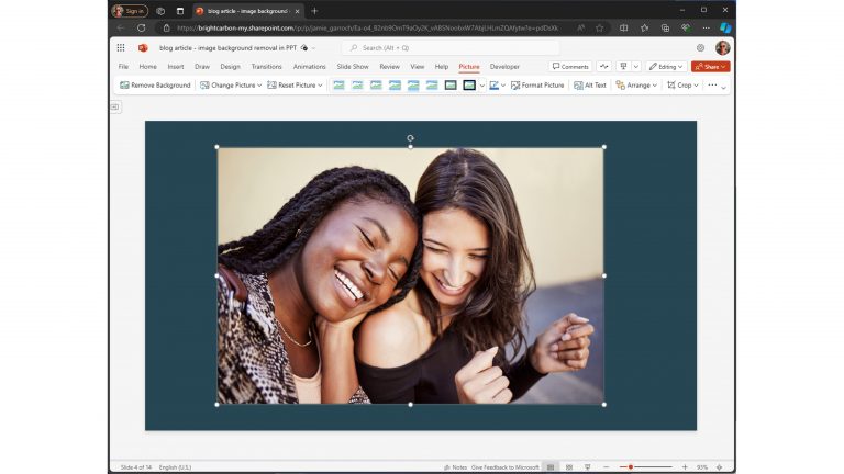 How to remove the background from an image in PowerPoint | BrightCarbon