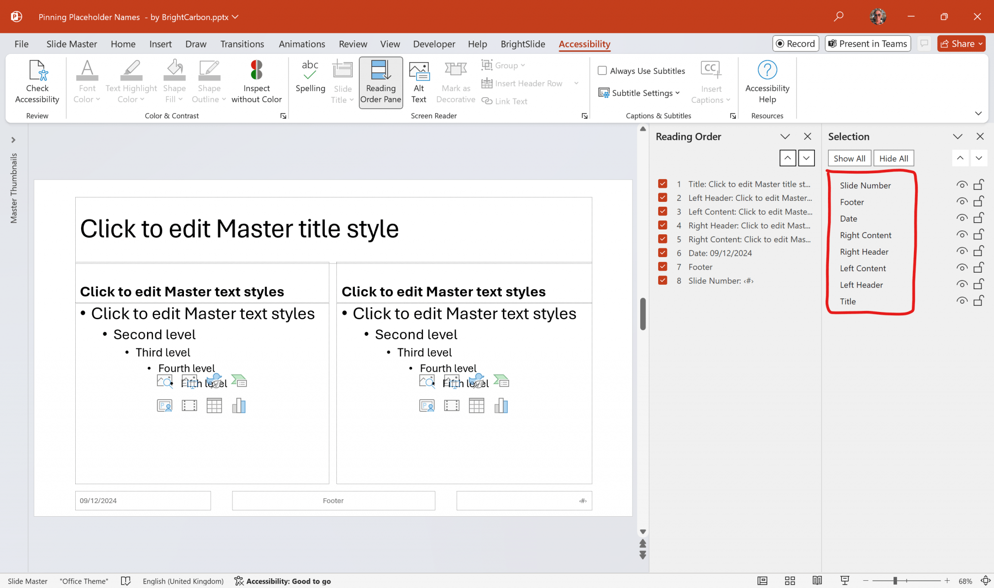 Pinning down PowerPoint placeholder names for more accessible ...