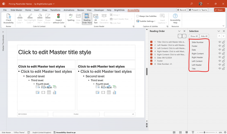 Pinning down PowerPoint placeholder names for more accessible ...