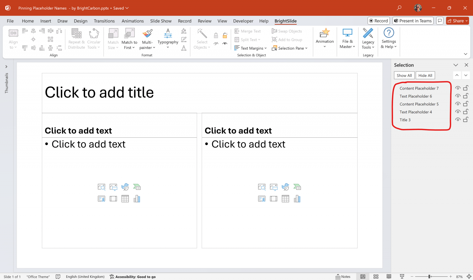 Pinning down PowerPoint placeholder names for more accessible ...